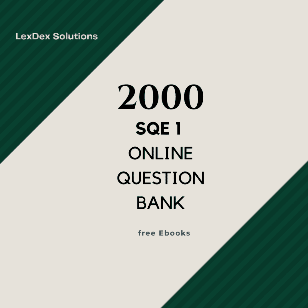 Solicitor Exam Online Prep Tests for SQE1 | LexDex Solutions